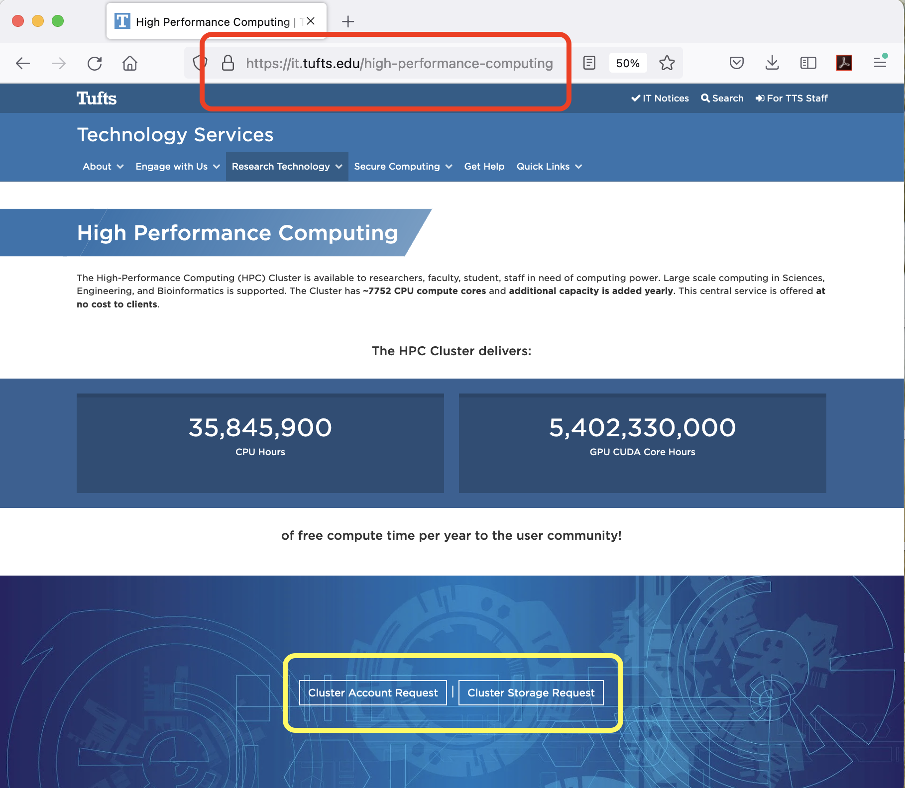 Home Directory | [“Research Technology Bioinformatics”]